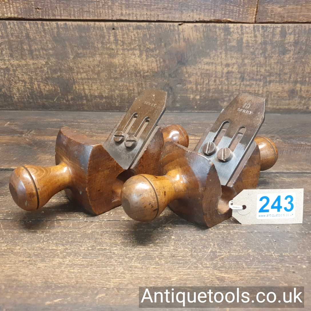 Pair of Vintage Sorby Rounding Planes 1 ¼” + 1” | Antique Tools